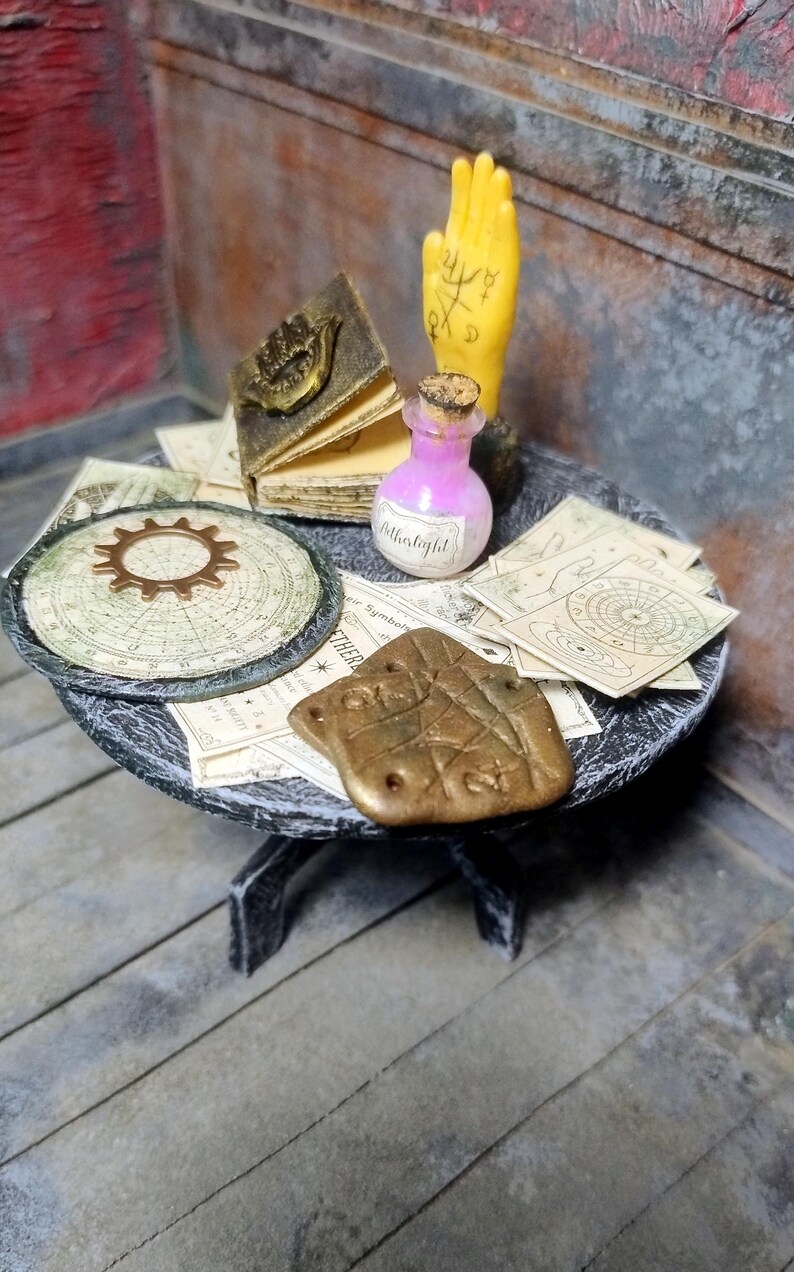 Miniature Fortune Teller Set – Dollhouse Occult Astrology Witchy Things ...