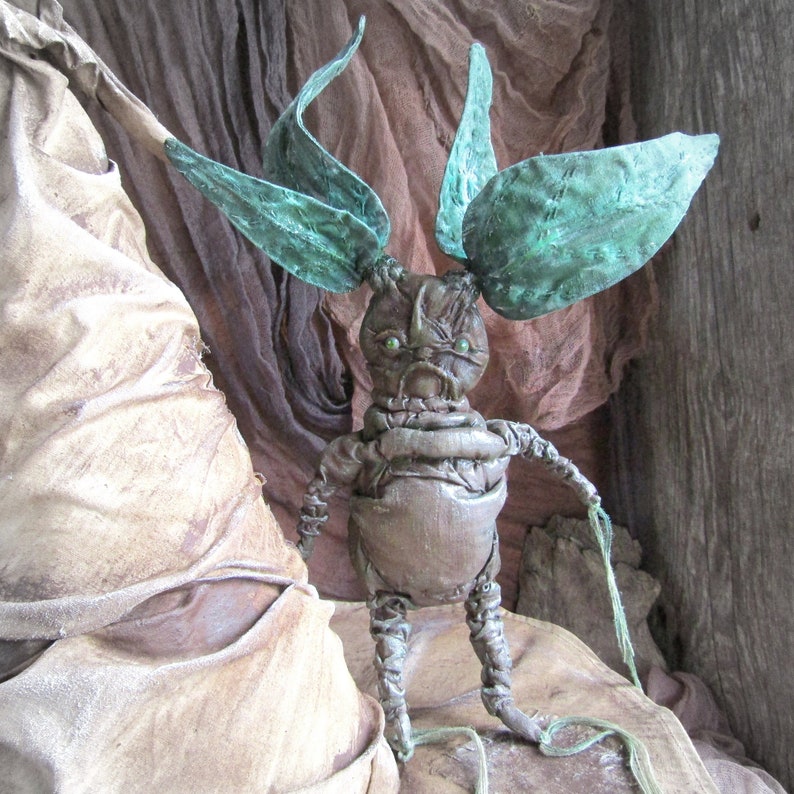 Mandragora art fantasy creature doll Handmade ooak mandrake | Etsy