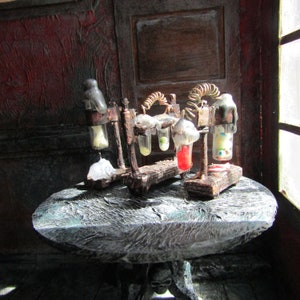 Miniature Laboratory Chemistry for Witch Dollhouse Handmade Halloween ...