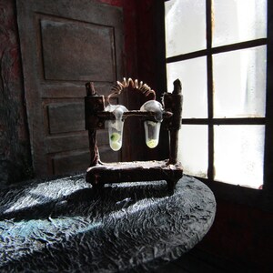 Witch Dollhouse Mini Alchemy Lab Haunted Miniature Apothecary Cabinet ...
