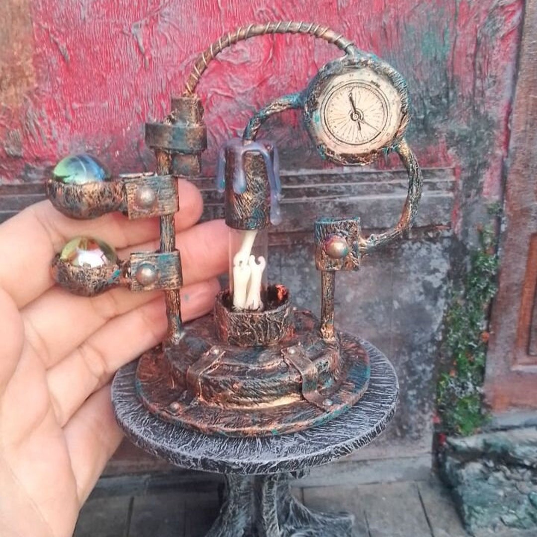 Miniature Alchemy Witch Lab Chemistry for Dollhouse Laboratory Haunted ...