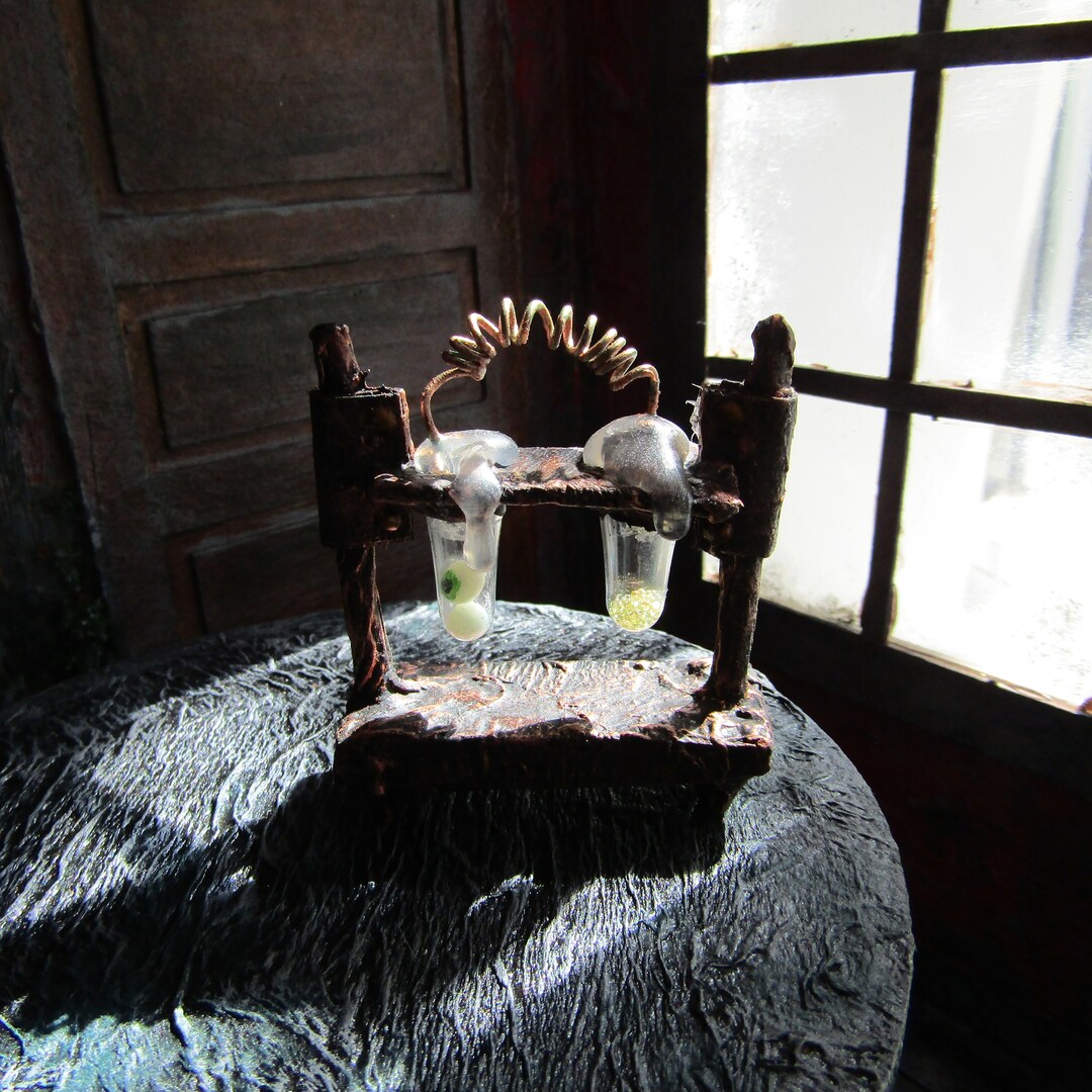 Witch Dollhouse Mini Alchemy Lab Haunted Miniature Apothecary - Etsy