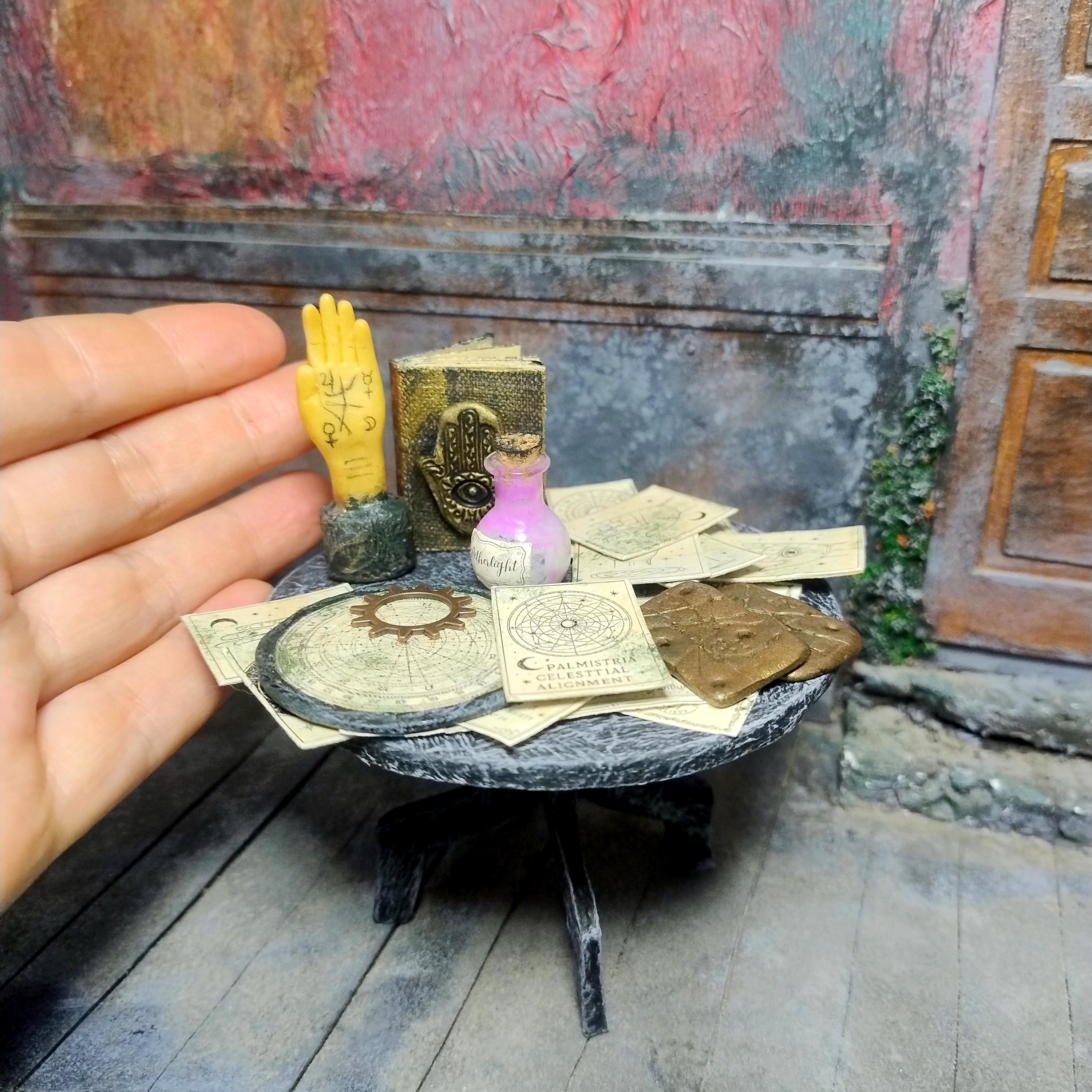 Miniature Fortune Teller Set – Dollhouse Occult Astrology Witchy Things ...