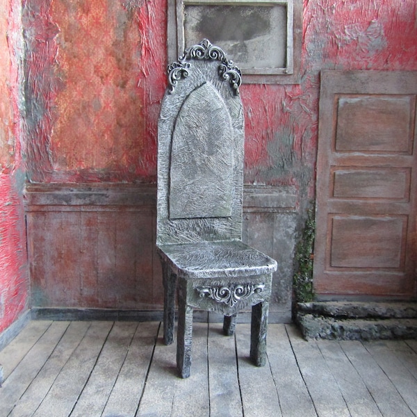 Dollhouse Miniature Gothic Throne - Etsy