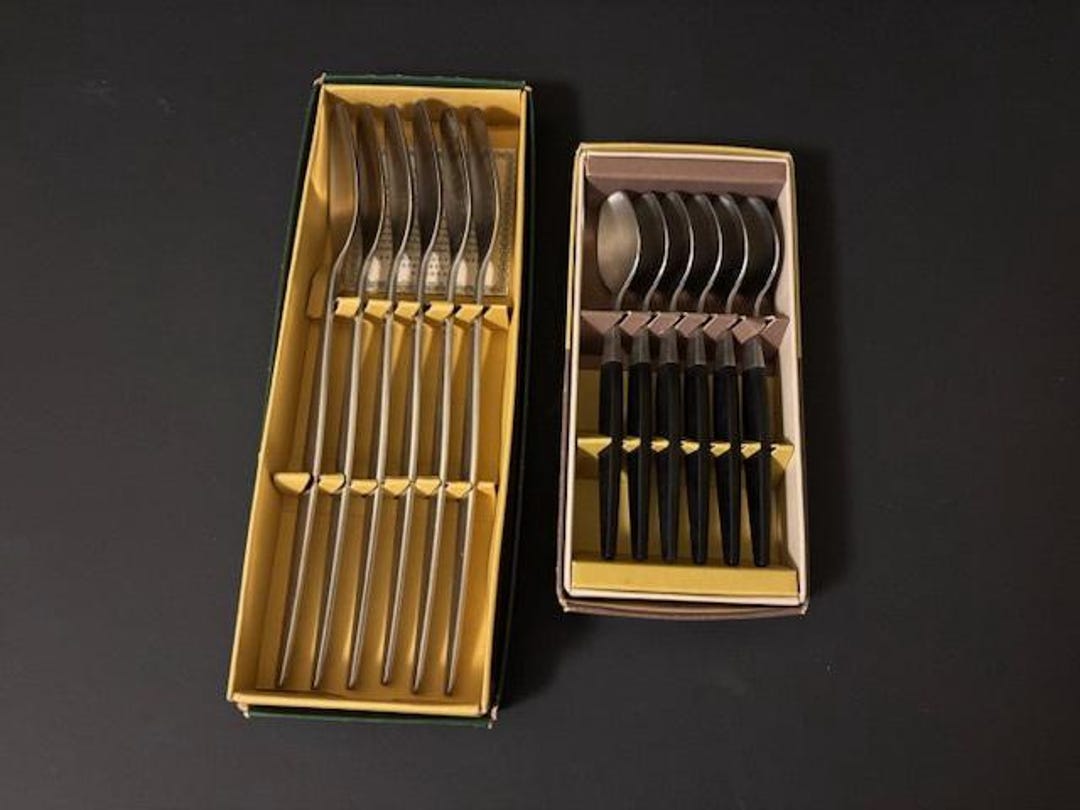 Two Sets of Gense Mid Century Modern Spoons Stainless Steel From Sweden ...