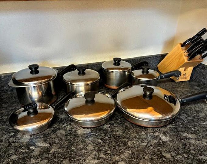 Revere Ware 15 Piece Set Pre 68 - Etsy