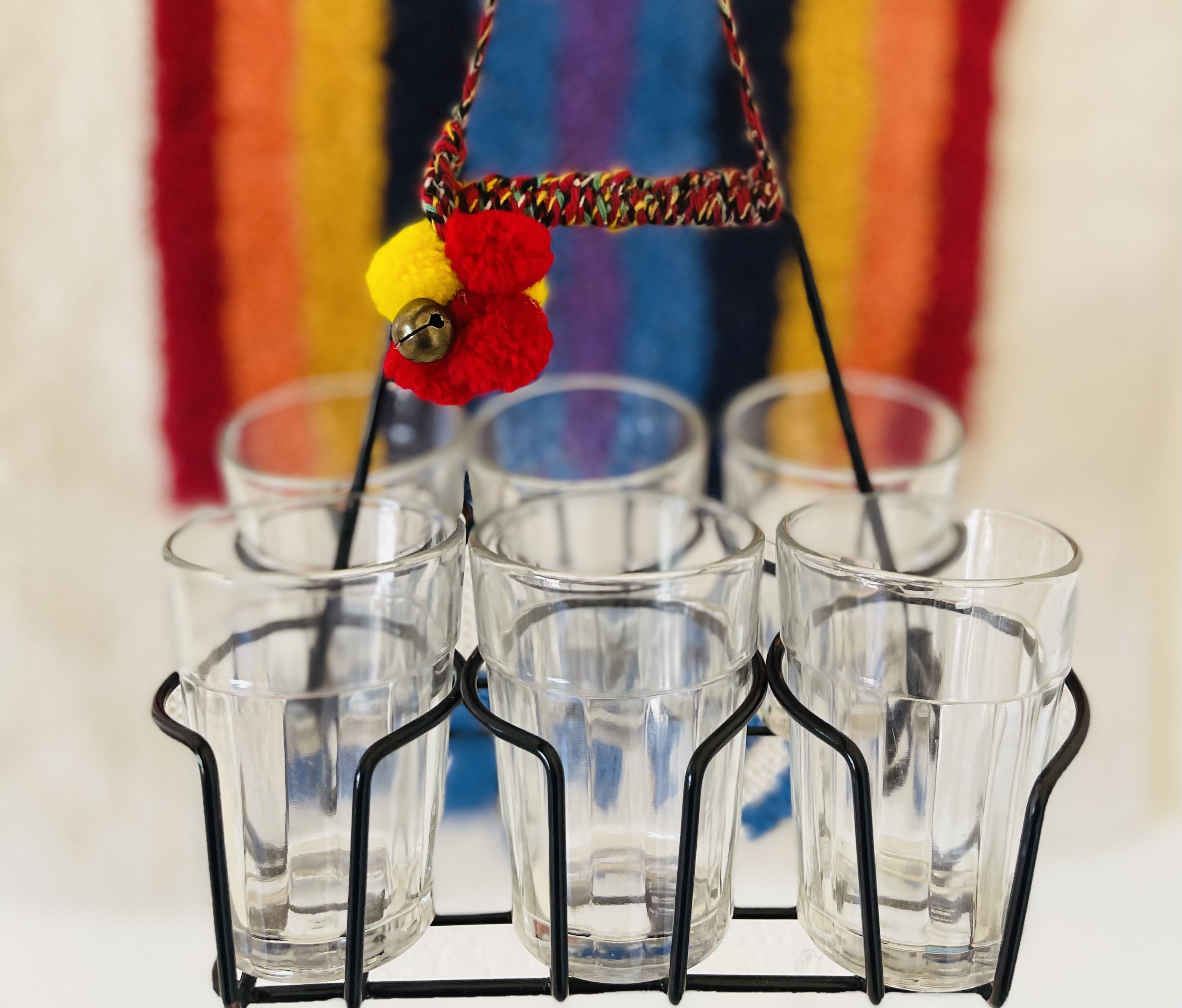 Cutting Chai Glasses With Caddy - Etsy