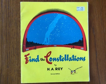 Vintage Book: find the Constellations by H. A. Rey revised Edition 1976 ...