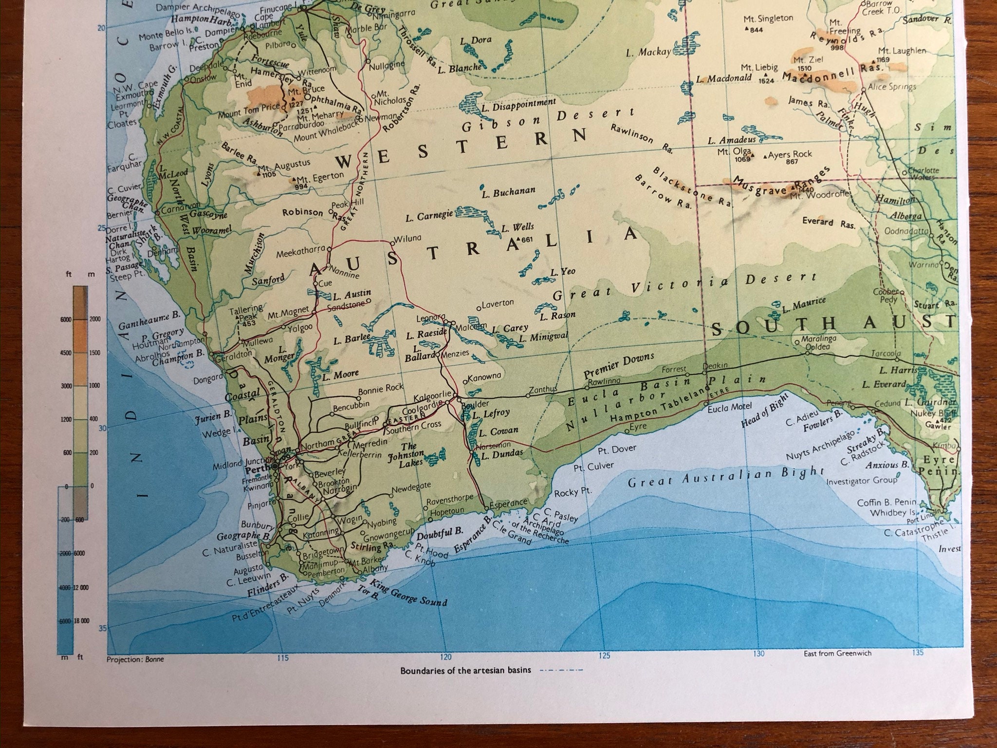 Australia Map Vintage 1978 Two Book Pages From Atlas With - Etsy