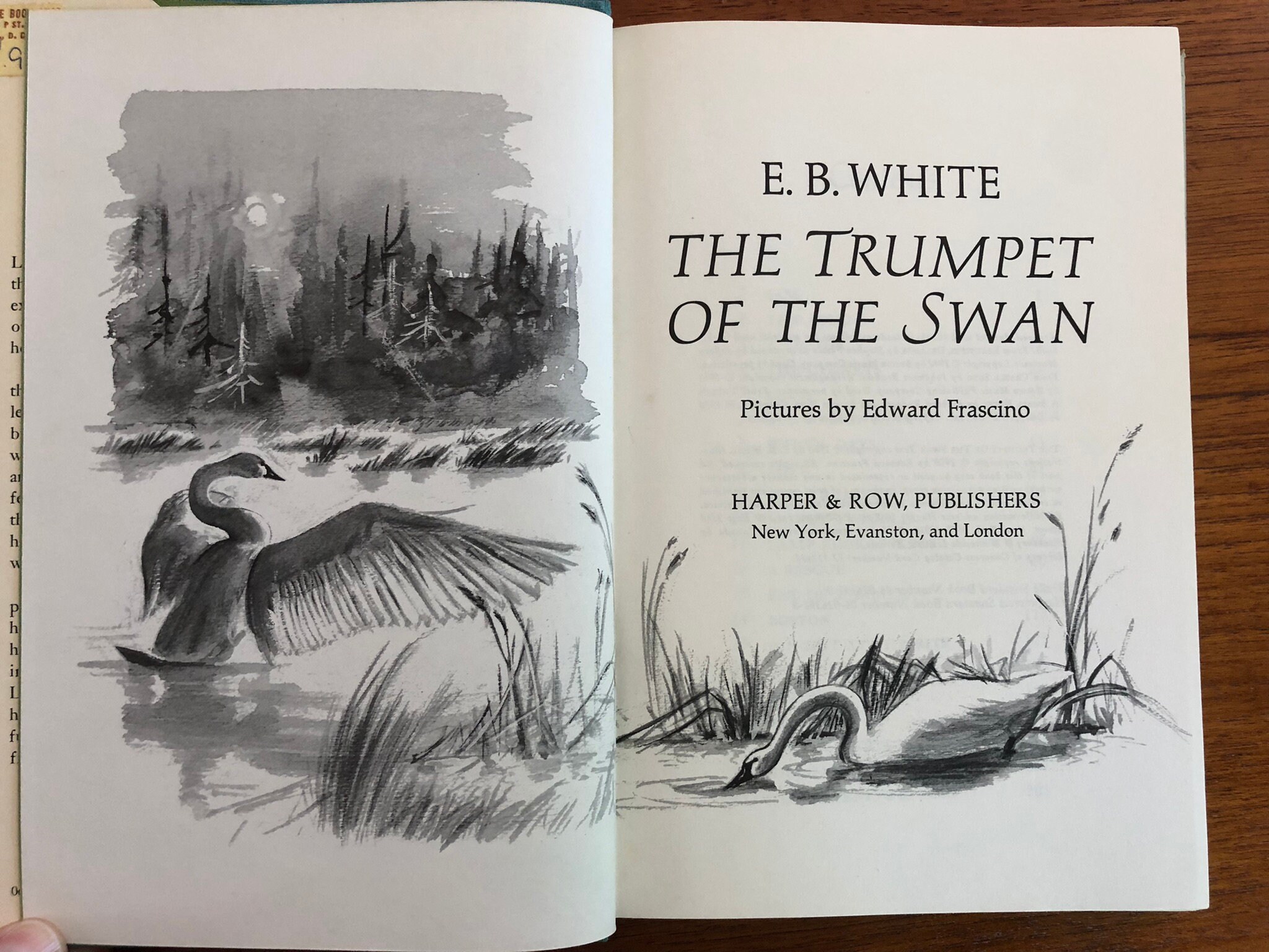 The Trumpet of the Swan, by E.B. White, First Edition, 1970, Vintage ...