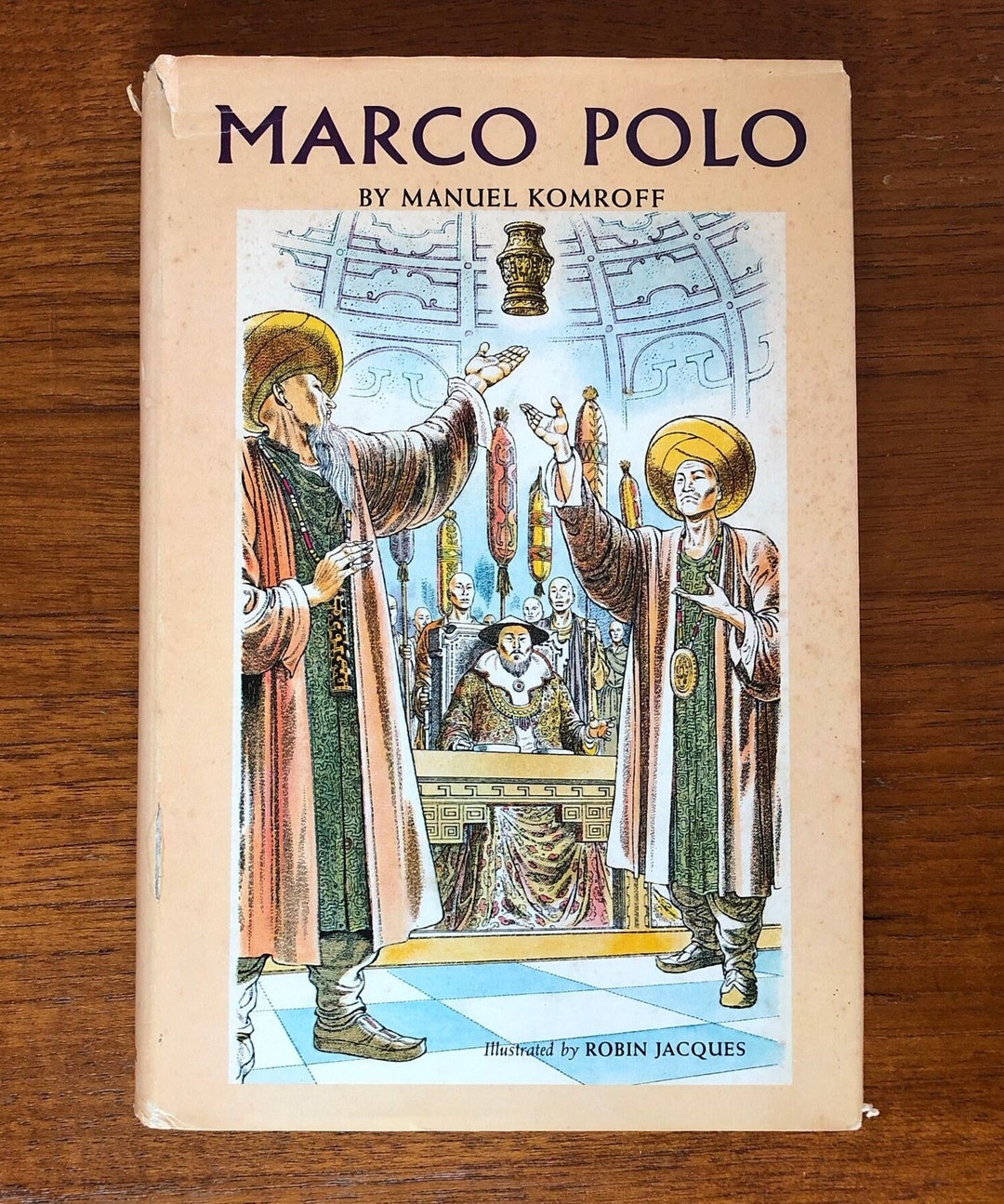 Marco Polo, by Manuel Komroff, Illus. by Robin Jacques, 1966, Book Club ...