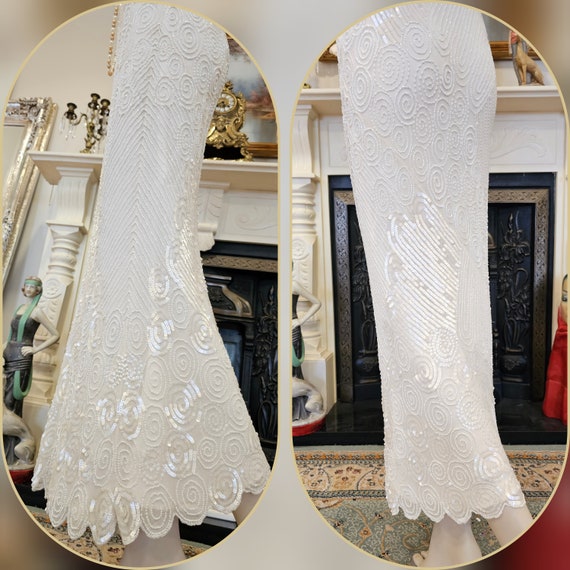 1920s 1930s wedding dress bias cut flapper bride vint… - Gem