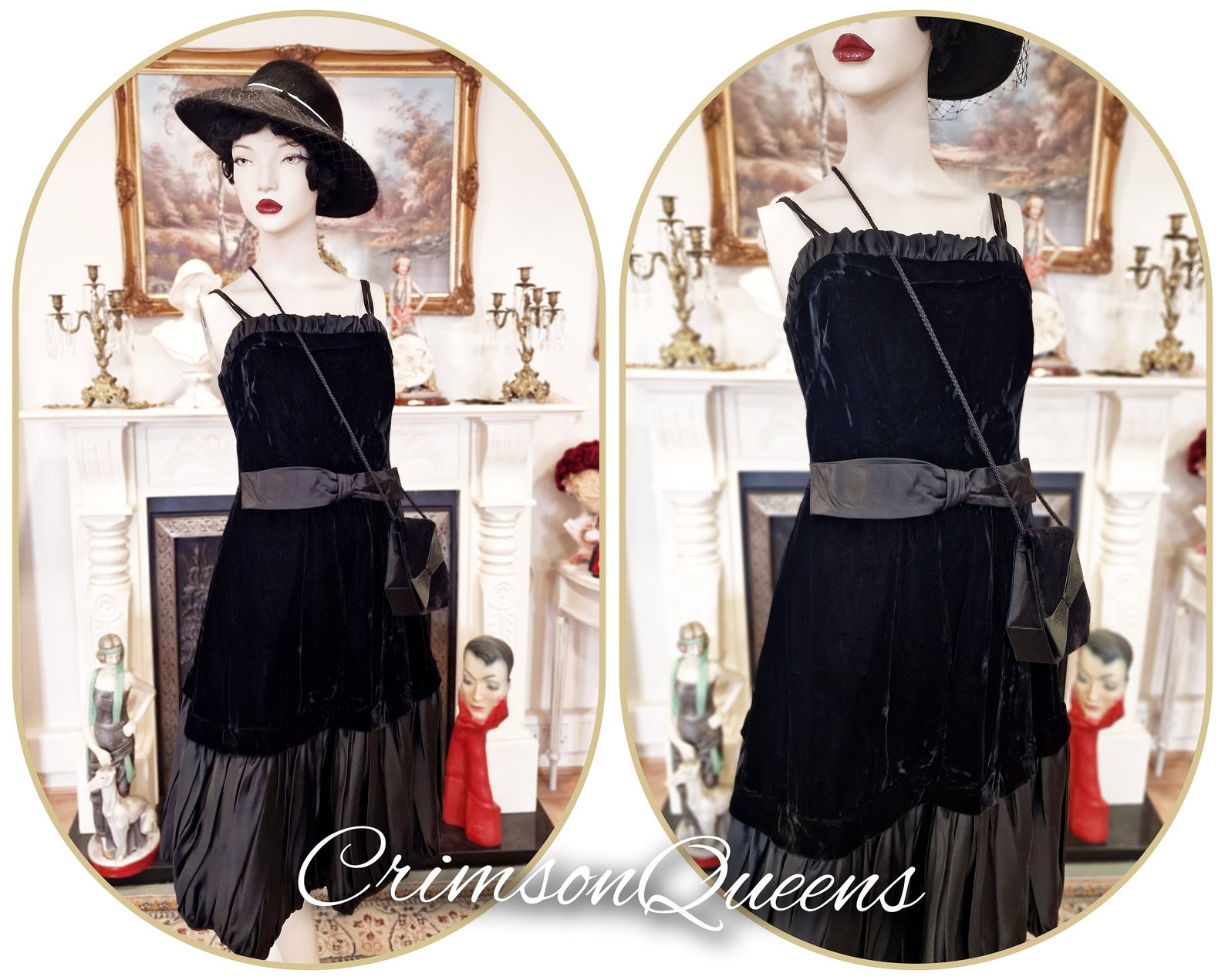 Breathtaking Vintage Retro Audrey Hepburn 1960s Black Velvet Luxurious ...