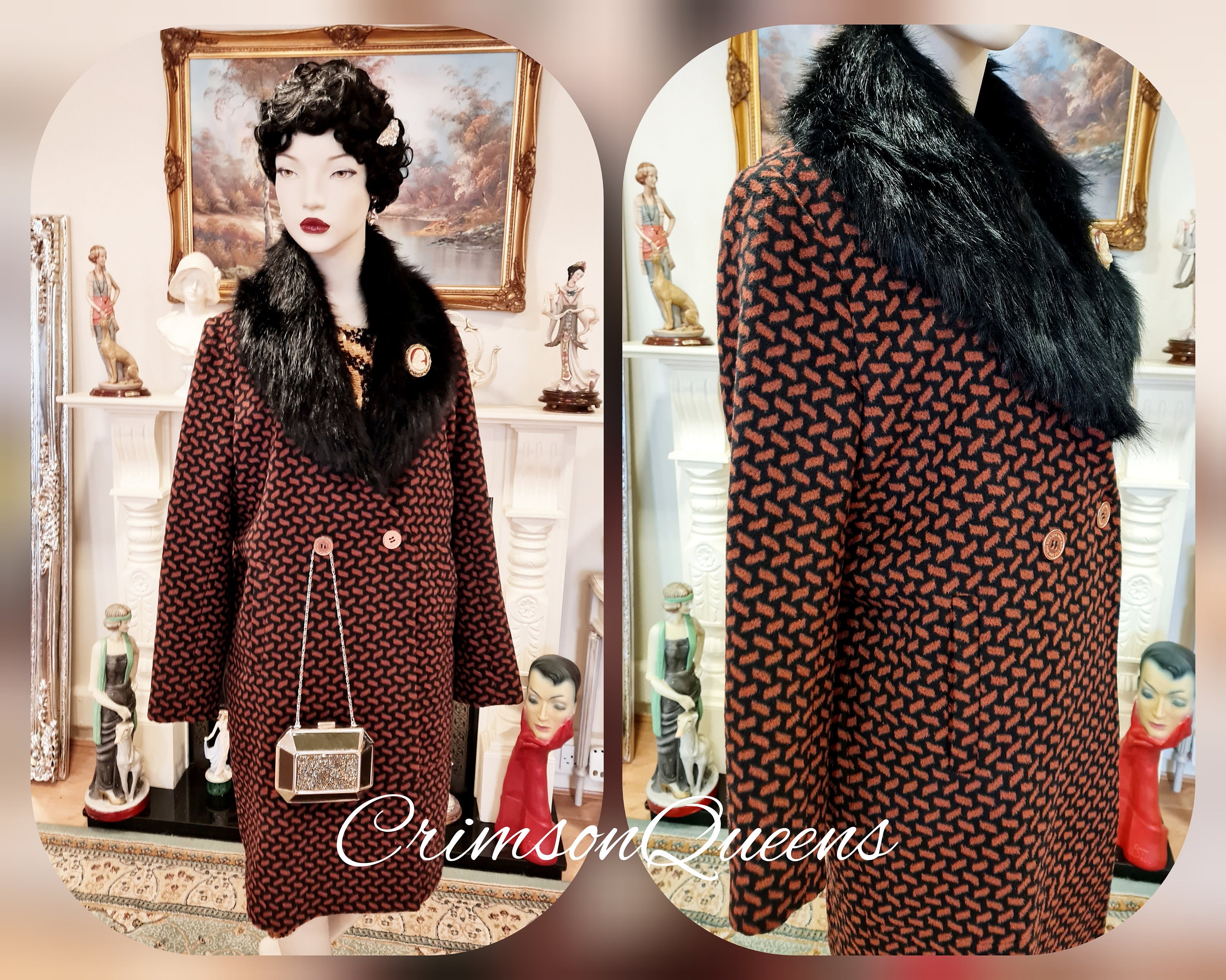 Art Deco Flapper Coat 1920s Coat Vintage Original Biba Art Deco 1920s ...