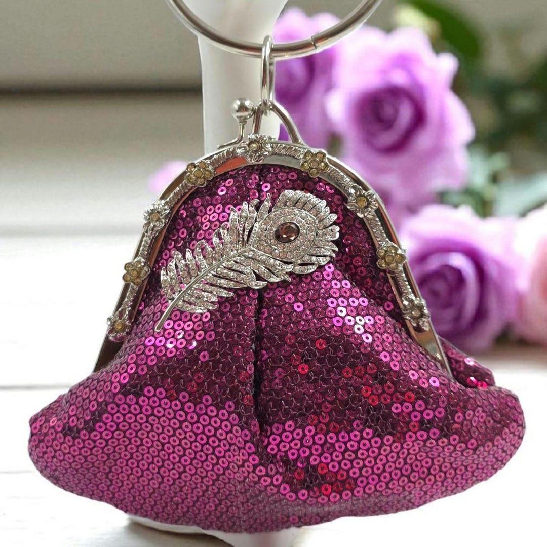 Flapper Evening Bag 1920s Sequinned Shiny Art Deco Evening Bag Purse ...