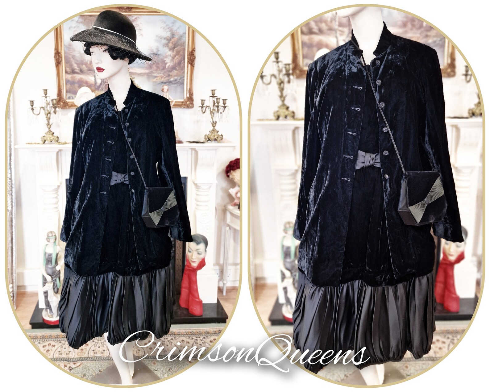 Breathtaking Vintage Retro Audrey Hepburn 1960s Black Velvet Luxurious ...