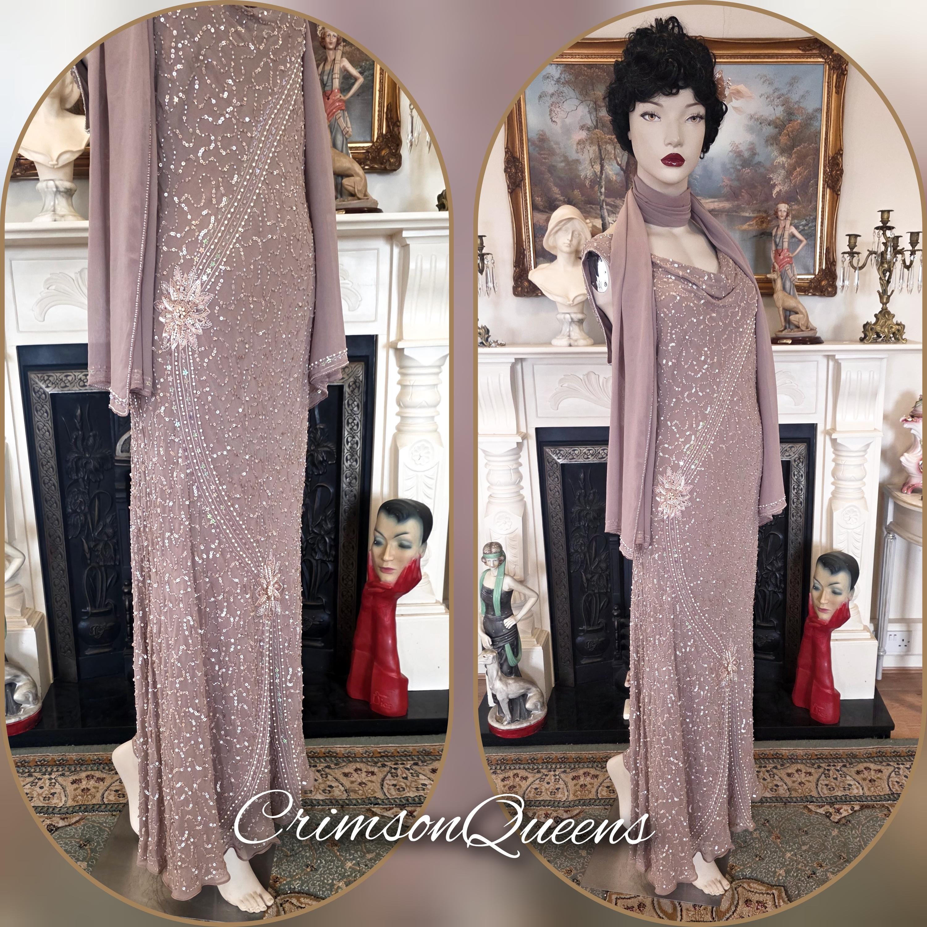 Flapper 1920s Downton Abbey Style Embellished Sequinned Star Burst ...