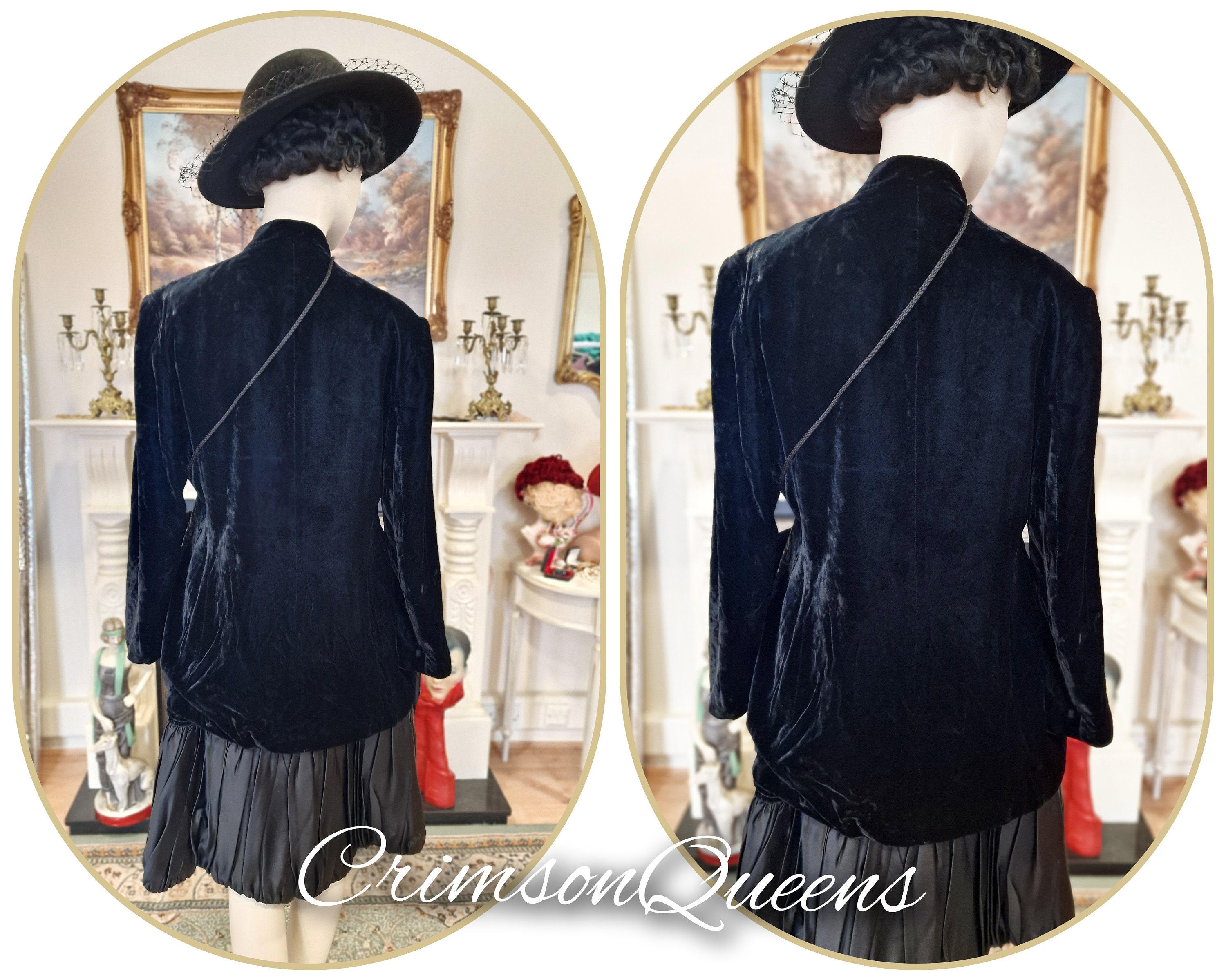 Breathtaking Vintage Retro Audrey Hepburn 1960s Black Velvet Luxurious ...