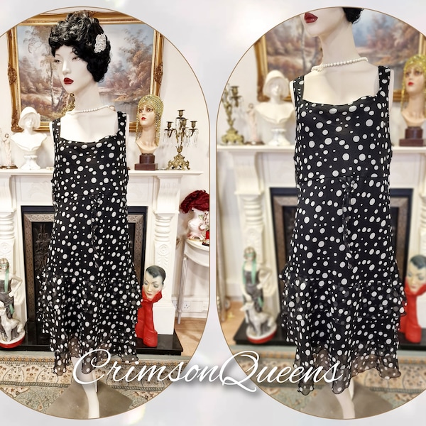 1920s Spotted Dress - Etsy