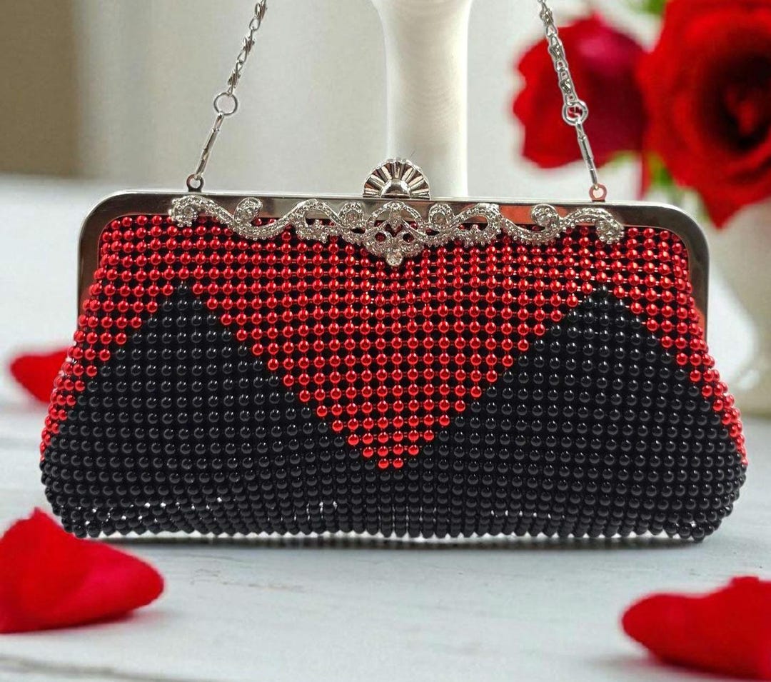 Art Deco Flapper 1920s Bag Flapper Mesh Bag Art Deco Evening Bag Purse ...