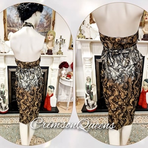 Outstanding Avant Garde Retro Vamp Vintage Mesmerising Gold Lame Gatsby ...