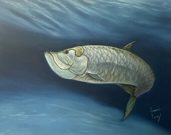 Great White Shark Acrylic and Resin Original Painting - Etsy