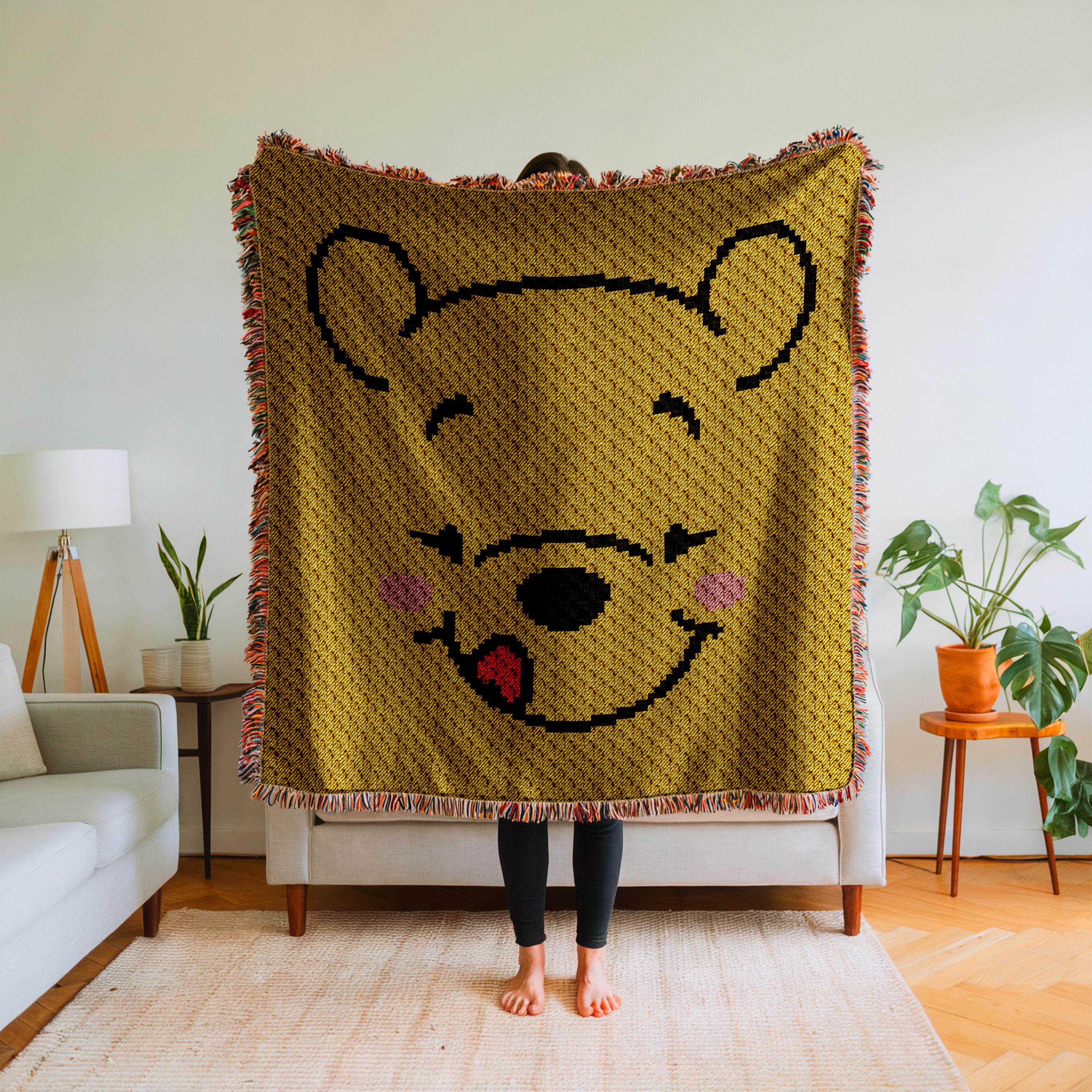 100 × 100 Squares Winnie the Pooh Blanket C2C Crochet Pattern Lapghan ...