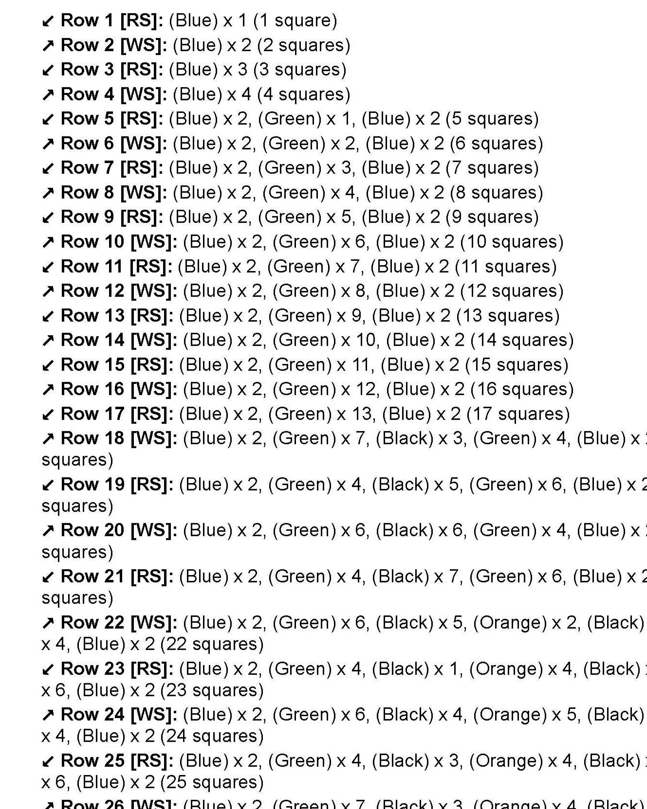 64 X 64 Blocks Tigger C2C Crochet Blanket Pattern, Winnie the Pooh ...