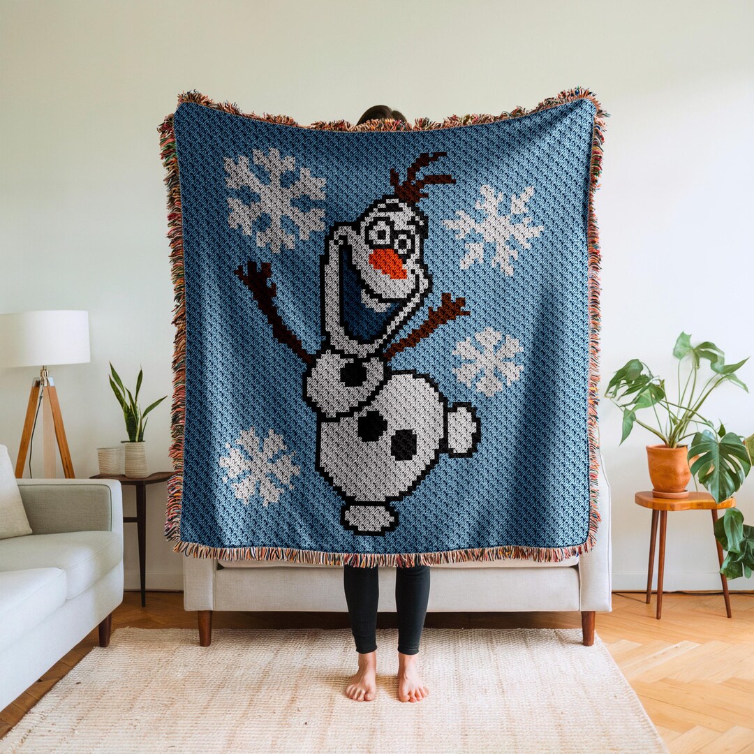 Snowman C2C Crochet Blanket Pattern Pixel Graphghan Chart Frozen Disney ...
