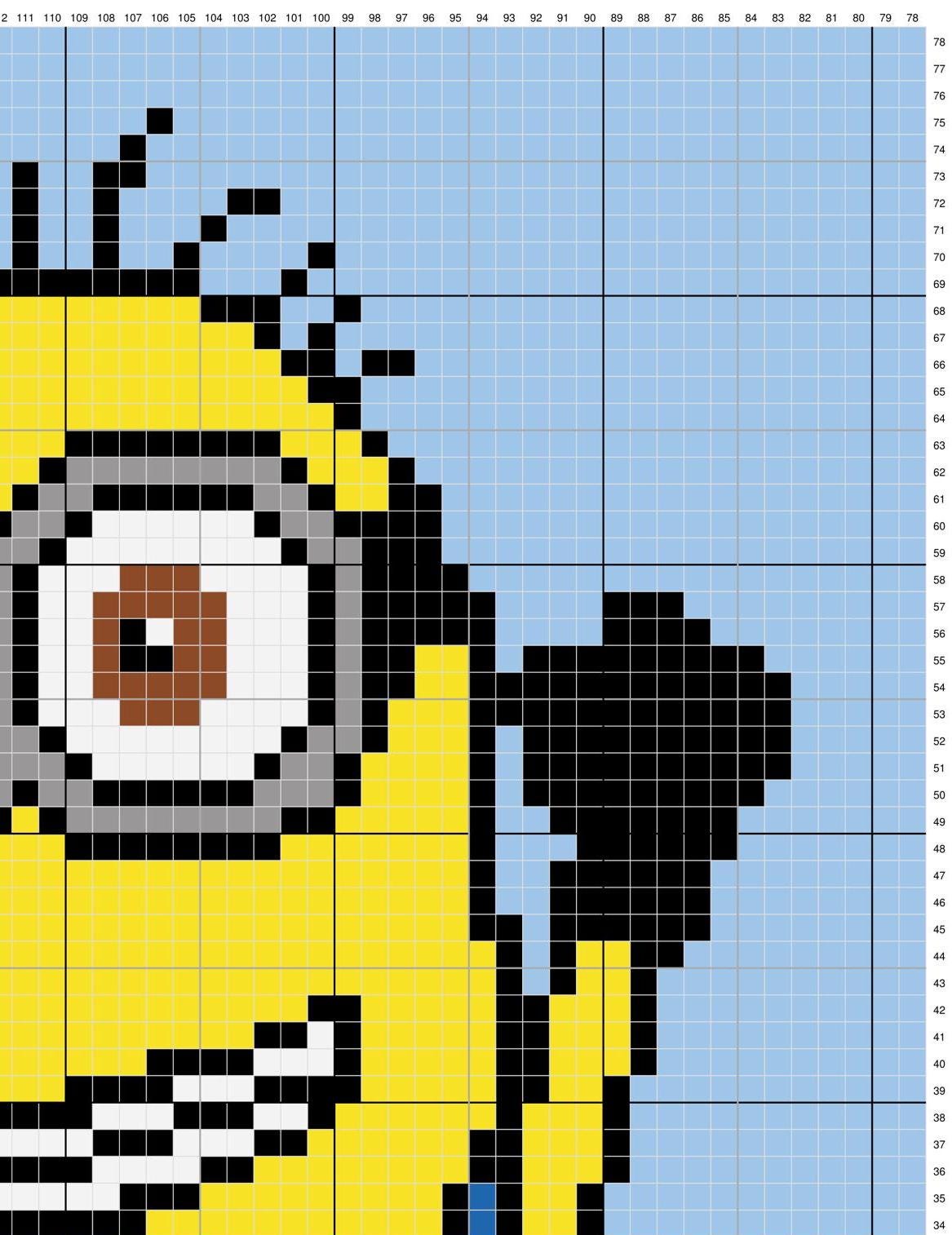 C2C Minion Baby Stroller Blanket Crochet Pattern – Graph + Written ...