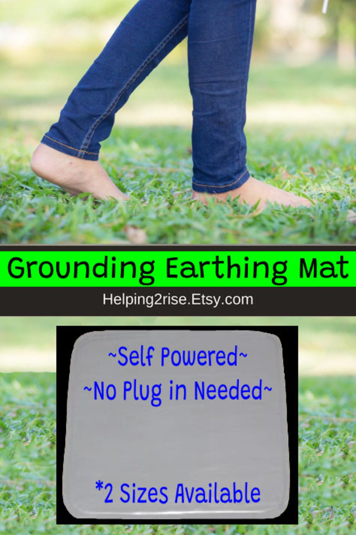 Earthing Pad Grounding Mat 10 X 11 Pain Relief | Etsy
