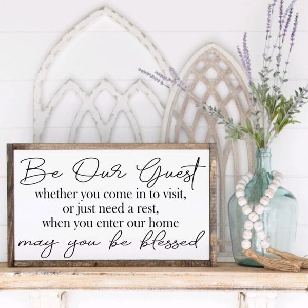 Be Our Guest Sign - Etsy