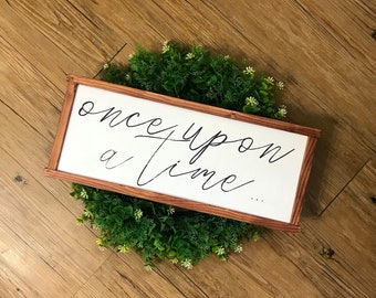 Once Upon a Time Sign | Etsy