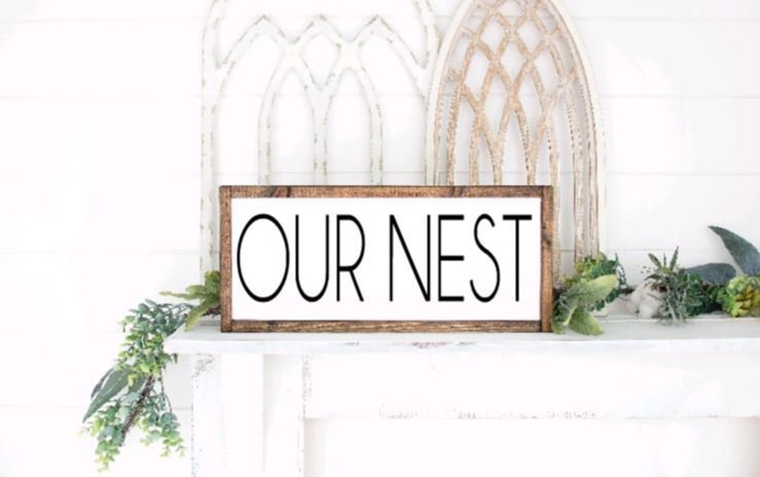 Our Nest Sign | Farmhouse Decor | Master Bedroom | Master Bedroom Decor ...