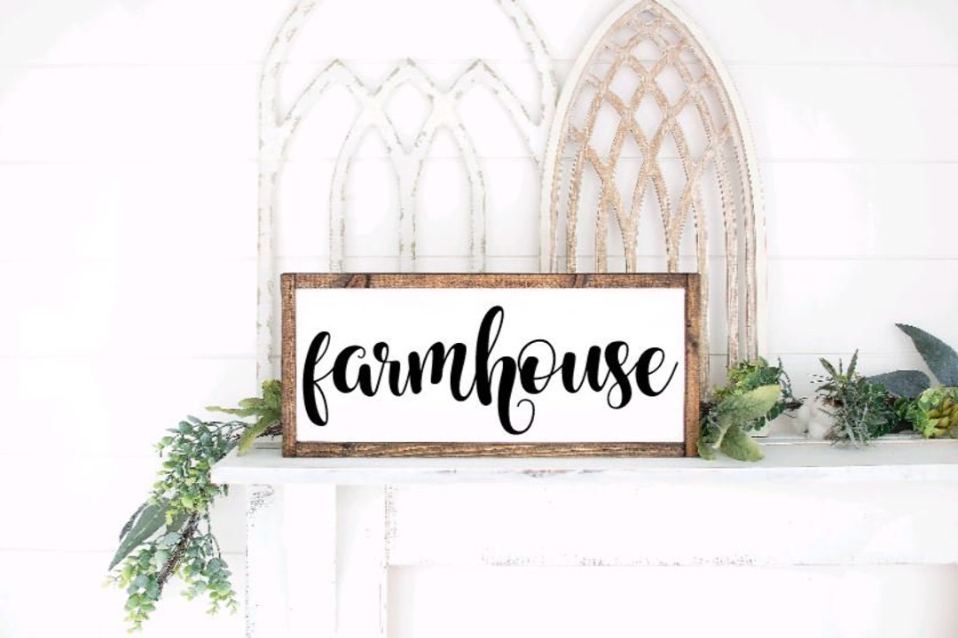 Farmhouse Sign Wood Signs Farmhouse Decor Framed Signs Framed Farmhouse ...