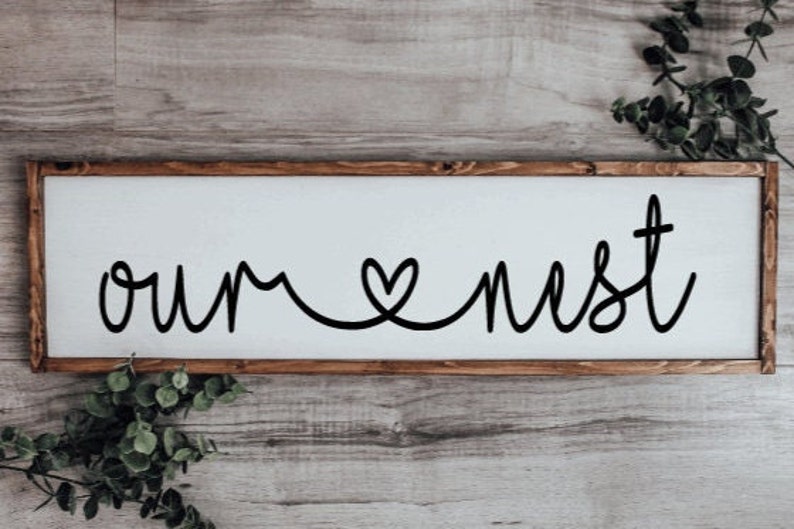 Our Nest Sign Farmhouse Decor Master Bedroom Master | Etsy