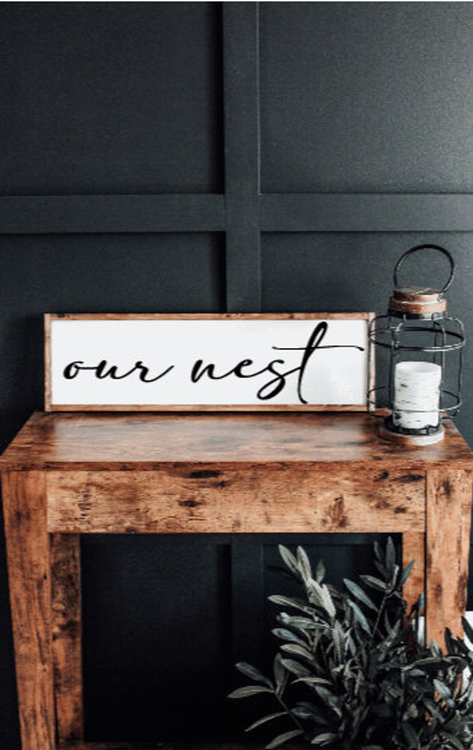 Our Nest Sign Farmhouse Decor Master Bedroom Master | Etsy