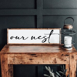 Our Nest Sign Farmhouse Decor Master Bedroom Master | Etsy
