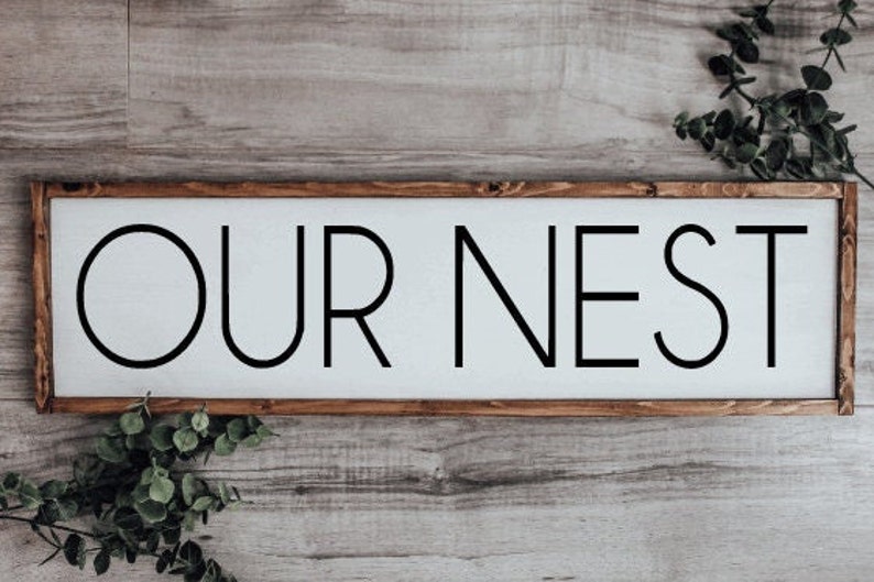 Our Nest Sign Farmhouse Decor Master Bedroom Master | Etsy