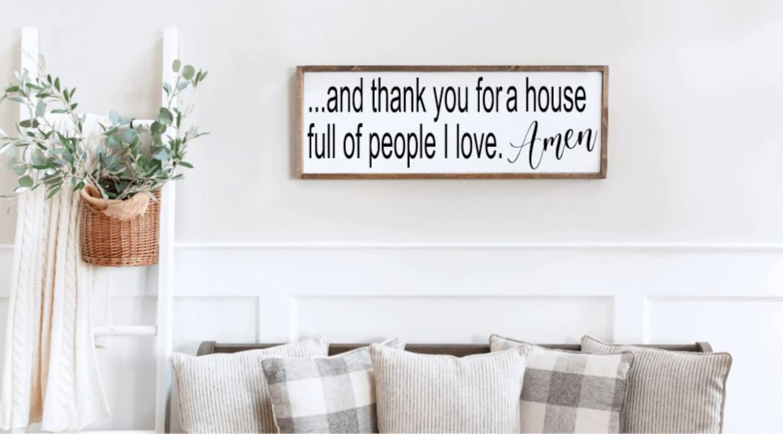 Thank You for a House Full Sign Farmhouse Home Decor - Etsy