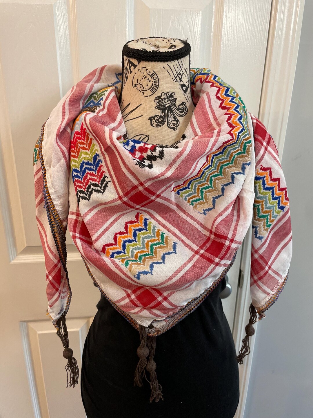 Keffiyeh | Shemagh Jordanian Palestinian Kuffiya | Shmagh | Arab Arafat ...