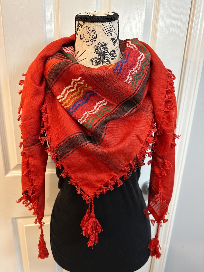 Keffiyeh | Shemagh Jordanian Palestinian Kuffiya | Shmagh | Arab Arafat ...