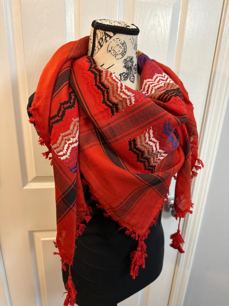Keffiyeh | Shemagh Jordanian Palestinian Kuffiya | Shmagh | Arab Arafat ...
