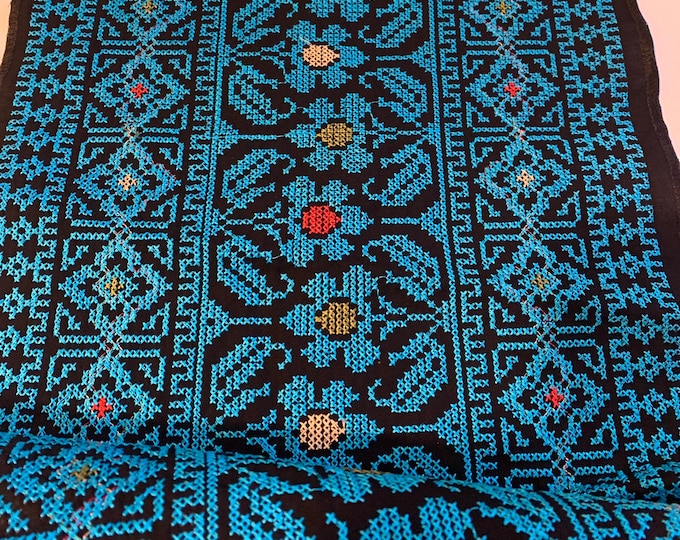 Red and White Authentic Jordanian/palestinian Tatreez Embroidery, Made ...