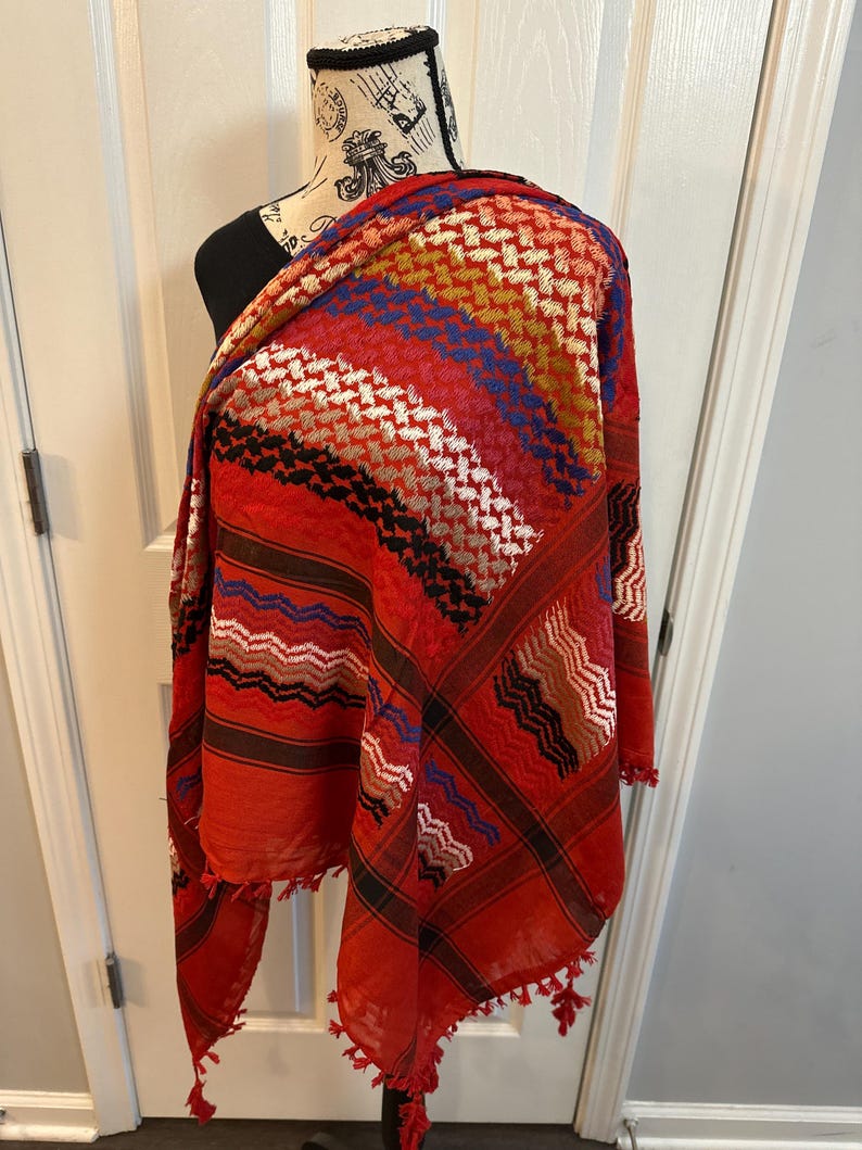 Keffiyeh | Shemagh Jordanian Palestinian Kuffiya | Shmagh | Arab Arafat ...