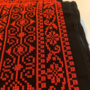 Red and Black Authentic Jordanian/palestinian Tatreez Embroidery, Made ...