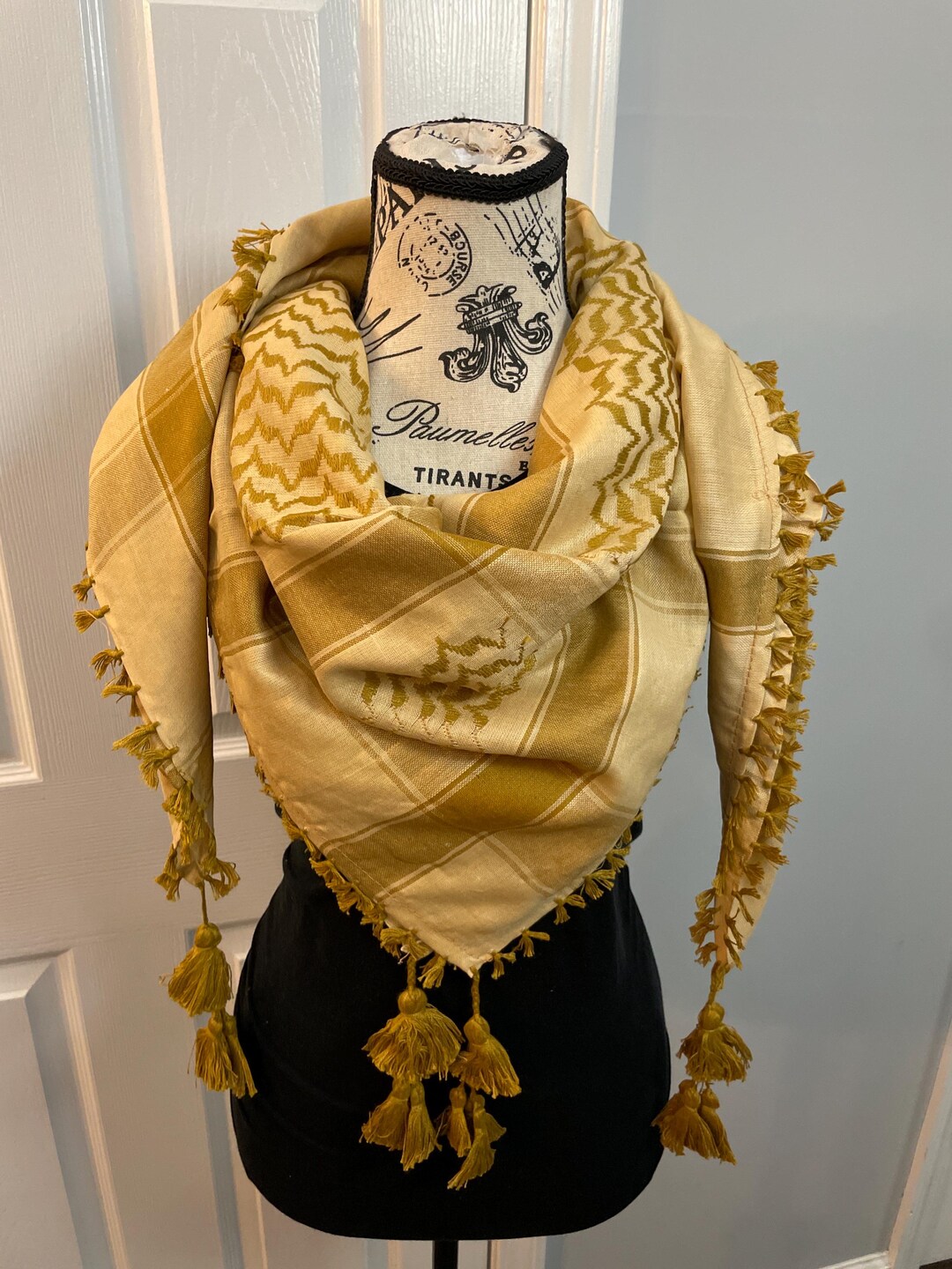 Keffiyeh Shemagh Jordanian Palestinian Kuffiya Shmagh Arab Arafat Scarf ...