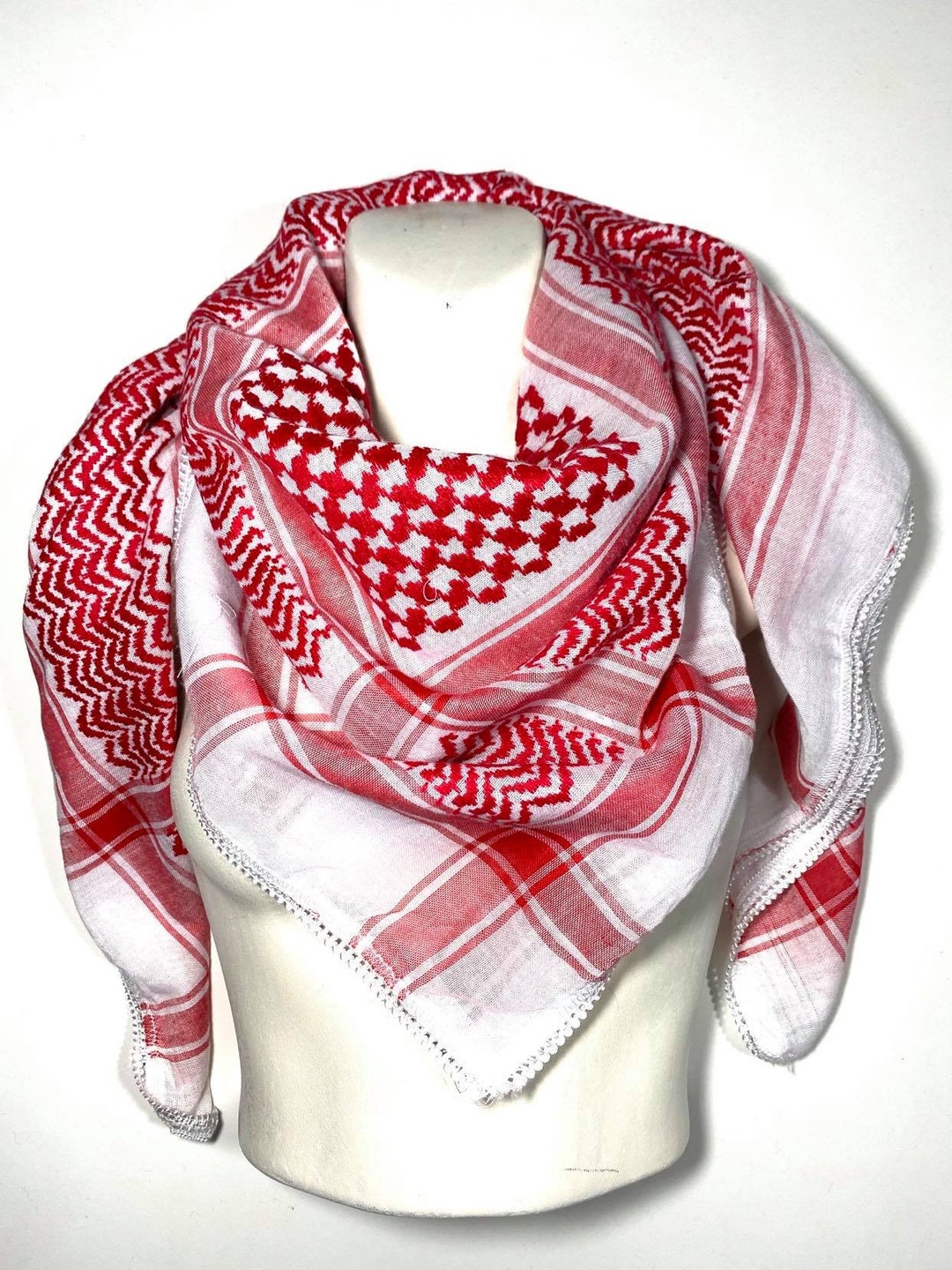 Keffiyeh Shemagh Jordanian Palestinian Kuffiya Shmagh - Etsy