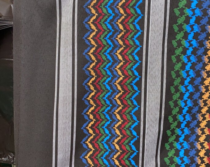 Unique Keffiyeh Fabric From Jordan, Black Base - Etsy