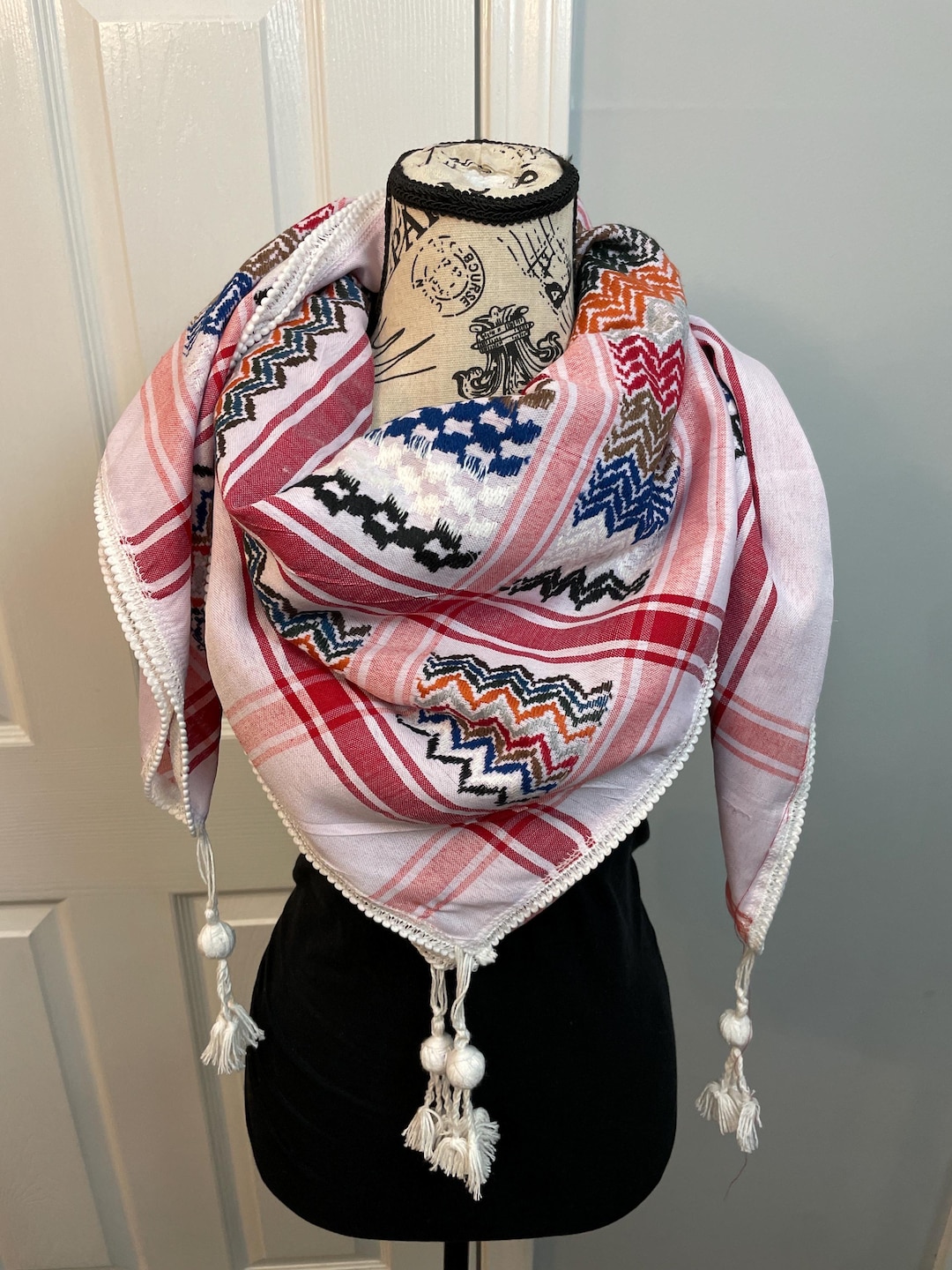 Keffiyeh | Shemagh Jordanian Palestinian Kuffiya | Shmagh | Arab Arafat ...